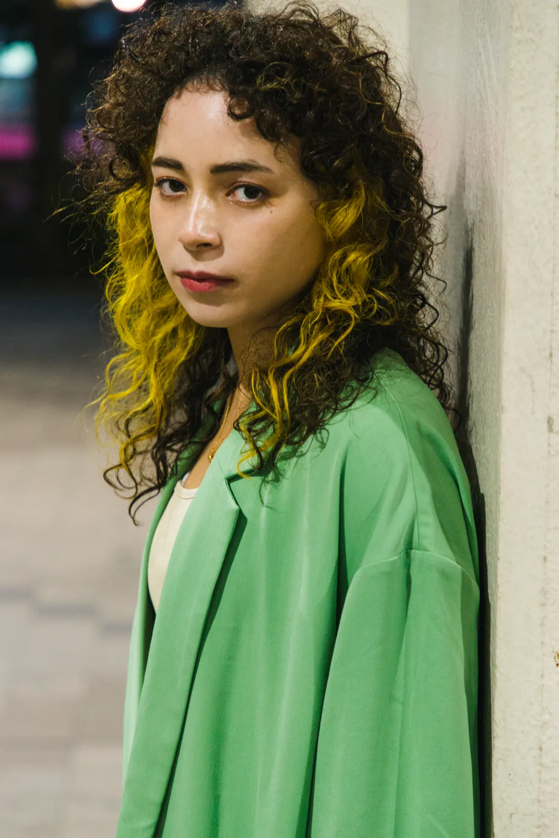 spring collectionコントラストを引き立たせた Y2Kイエローインナーカラー hair salon de Forever ...